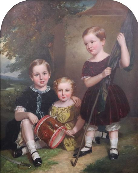 Henry Spurrier Parkman | Portrait of Three Children (1858) | MutualArt