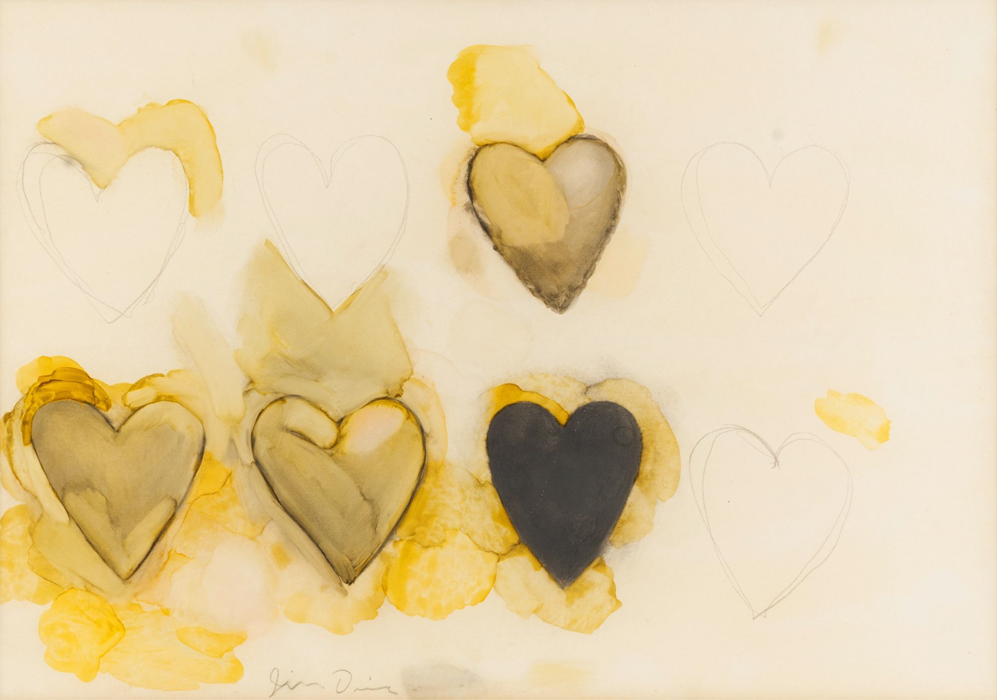 Jim Dine | TWO HEARTS (1969) | MutualArt