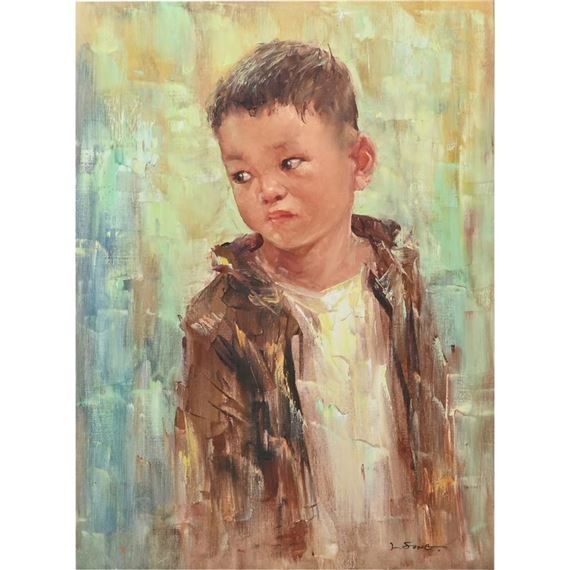 Chinese Boy Painting