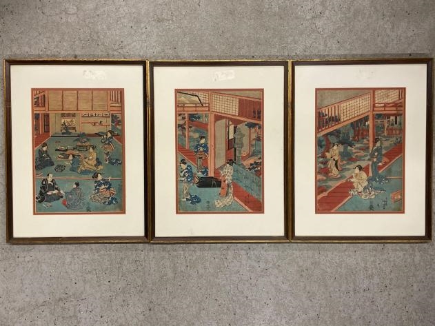 Utagawa Kunisada | Triptych | MutualArt