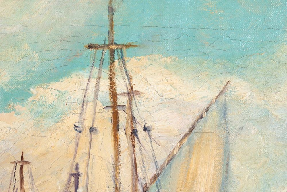 Fern Cunningham | Bright harbor scene on a sunny day | MutualArt