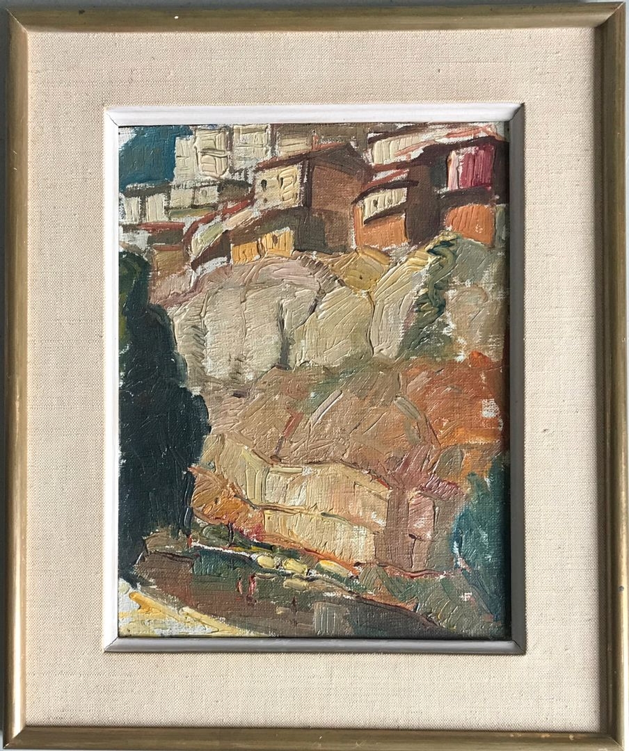 Nikola Tanev | Gorge and village landscape | MutualArt