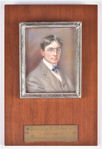 Ludwig Faber | Miniature Portrait of Artist | MutualArt