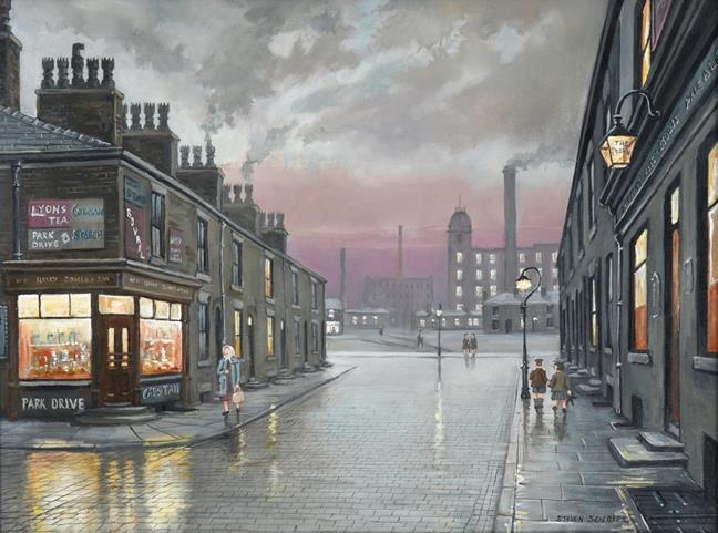 Steven Scholes | A Lancashire Street | MutualArt