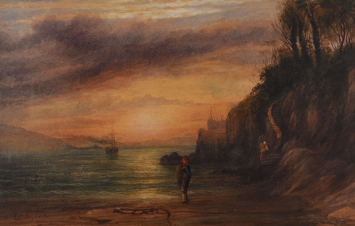 Andrew Nicholl | IRISH FORT & SITE OF THE OLD CASTLE OF RATHMULLAN ...