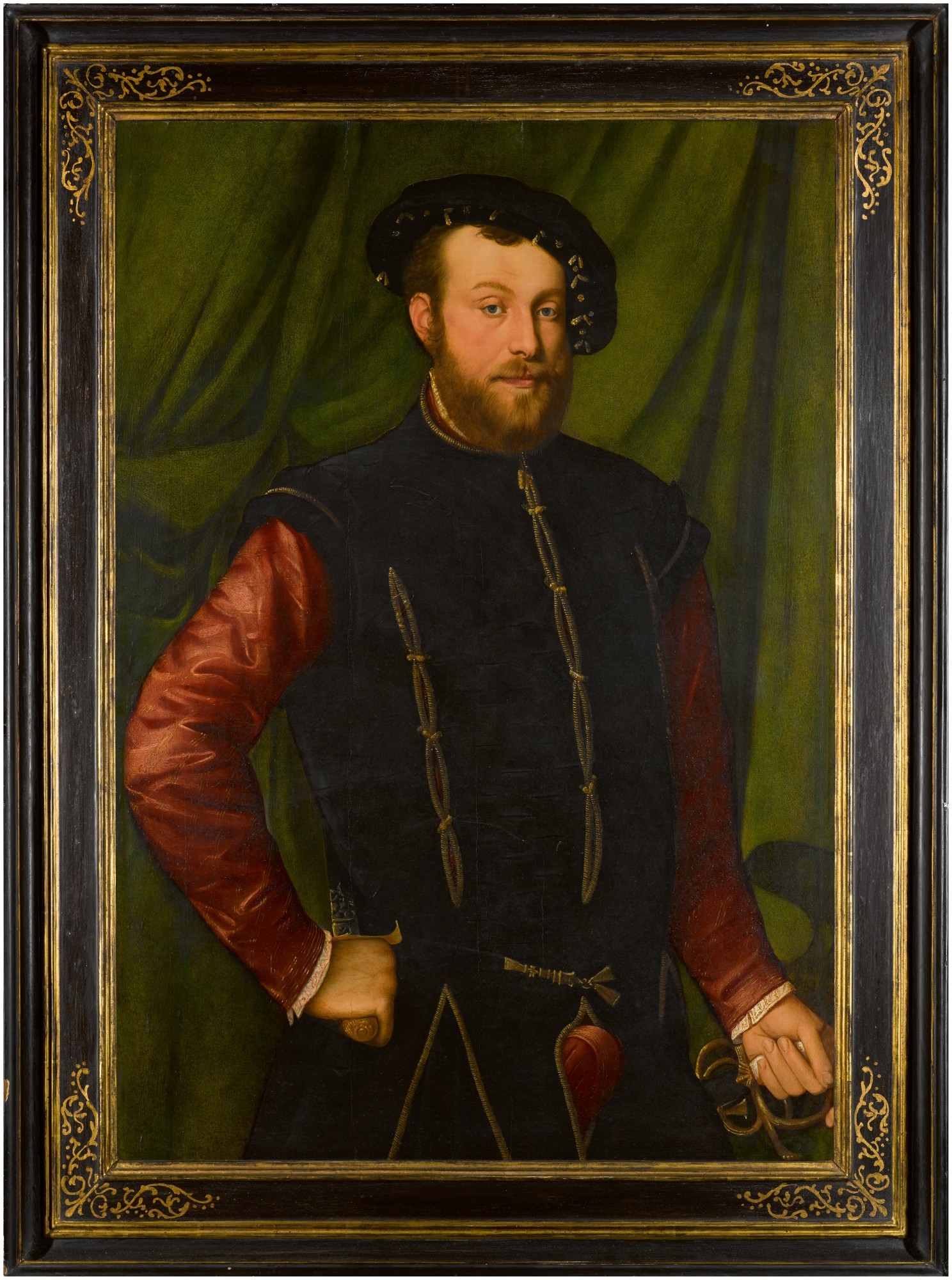 Jan Stephan von Calcar | Portrait of a gentleman, three-quarter length ...