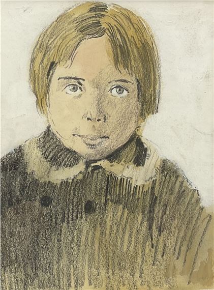 Donald McIntyre | Blond Boy Wearing Coat | MutualArt