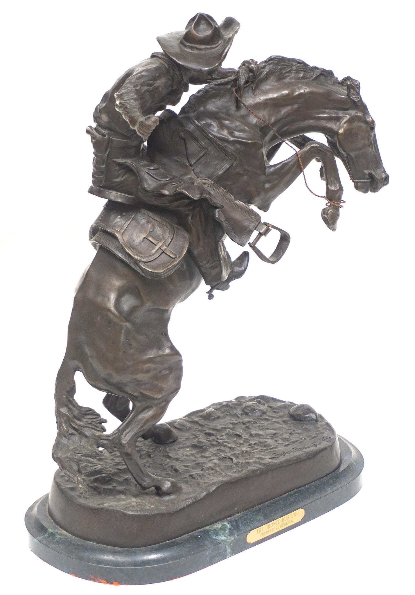 Frederic Remington | Bronco Buster | MutualArt