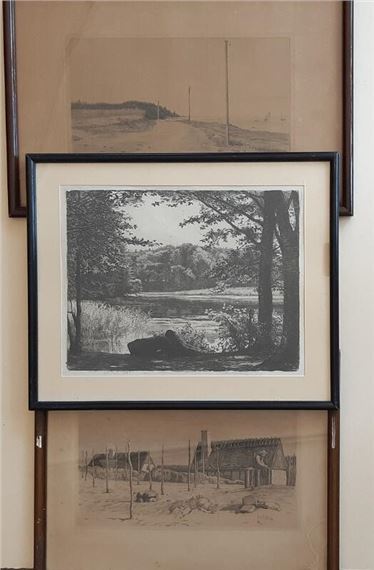 Carl Bloch | Three landscapes from Ellekilde/Hornbæk | MutualArt