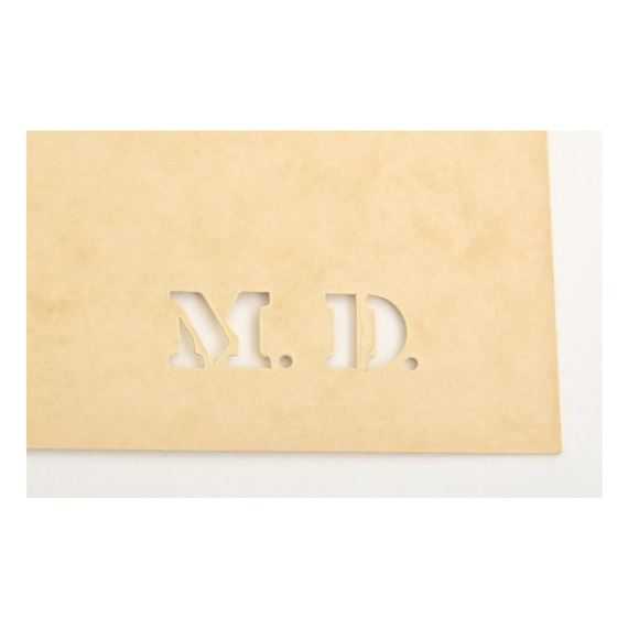 Jasper Johns | Die-Cut on Buff Colored Card (1974) | MutualArt