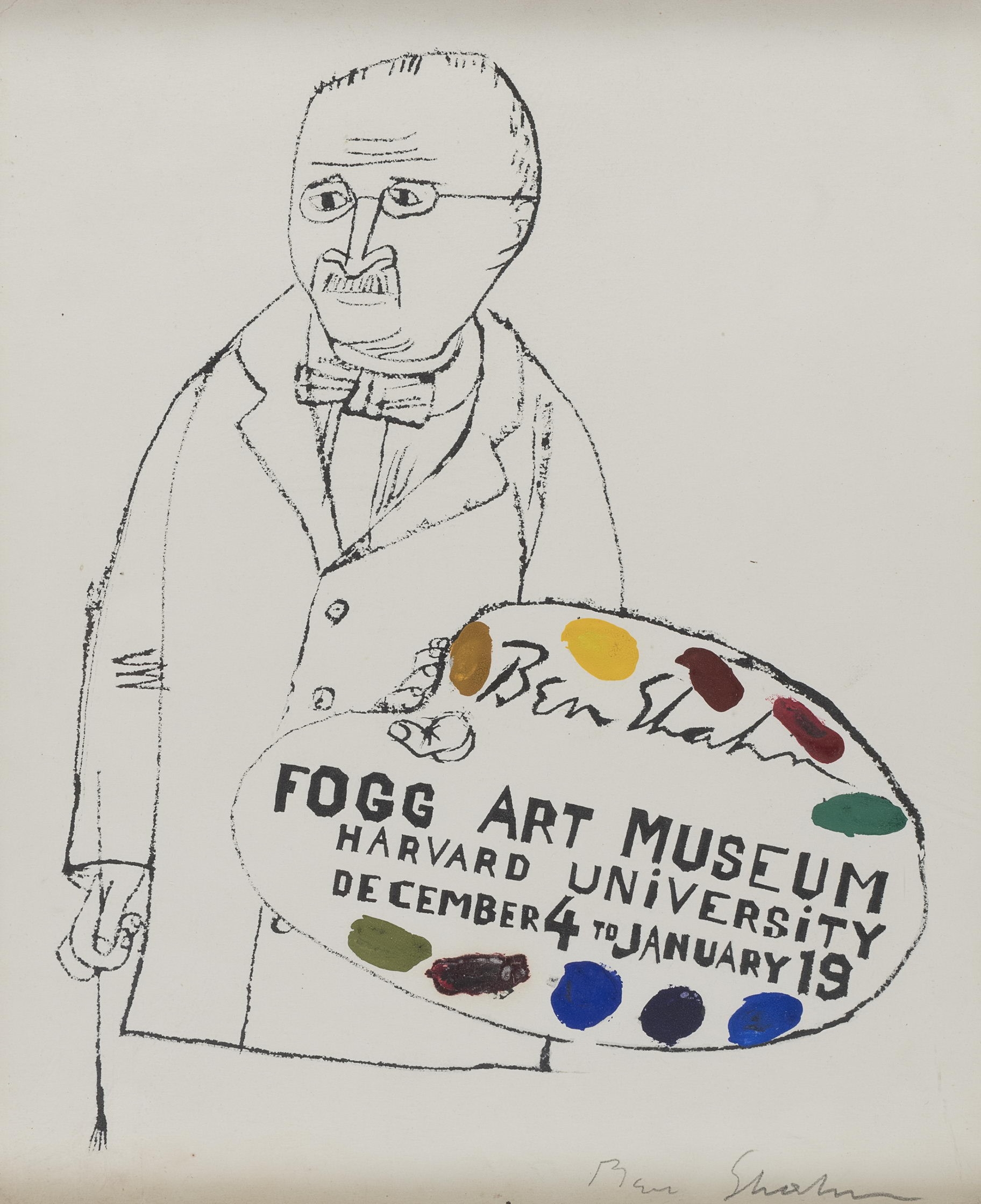 Ben Shahn | Ben Shahn Fogg Art Museum (1956) | MutualArt