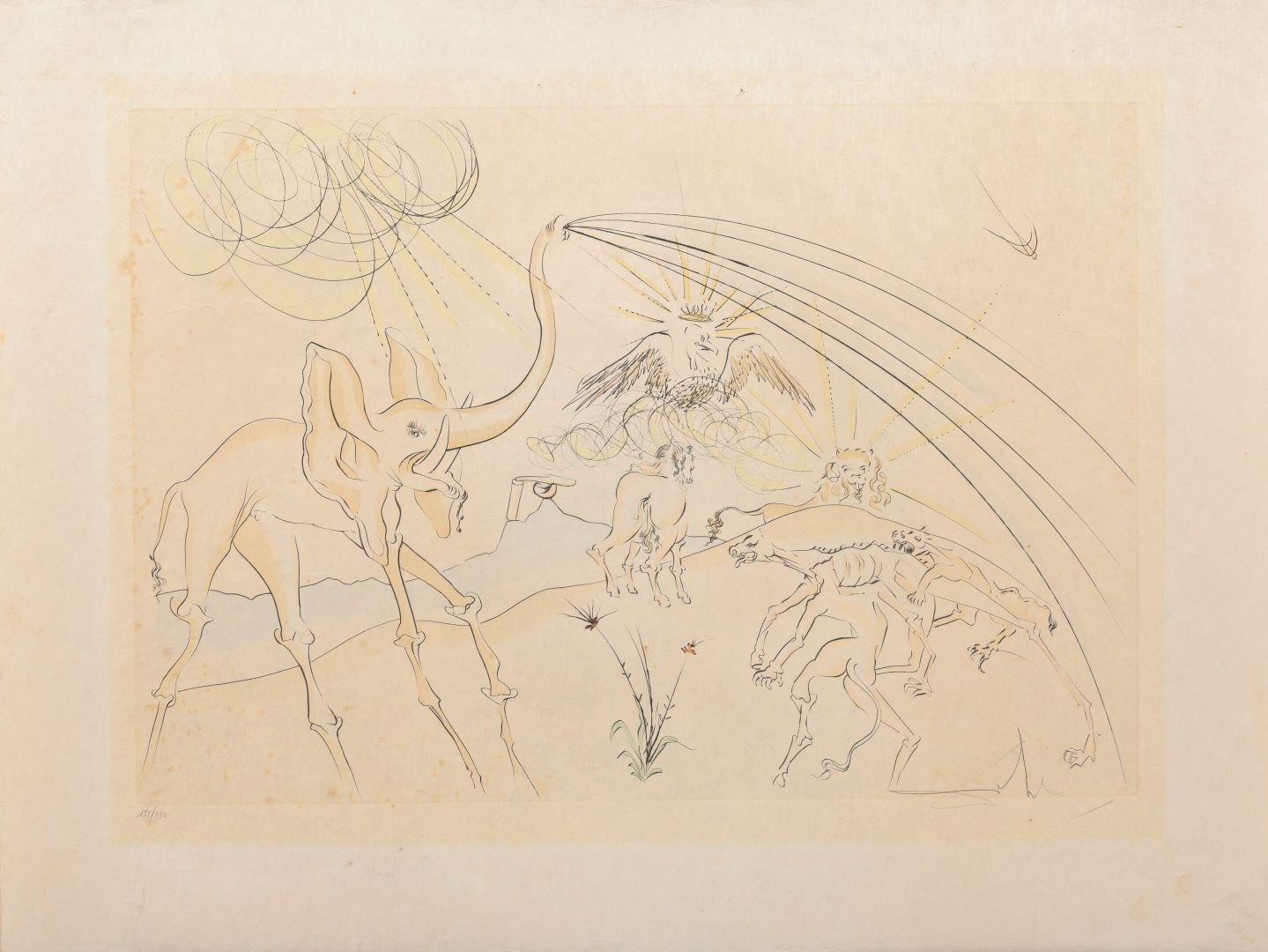 Dali Elephant Stencil