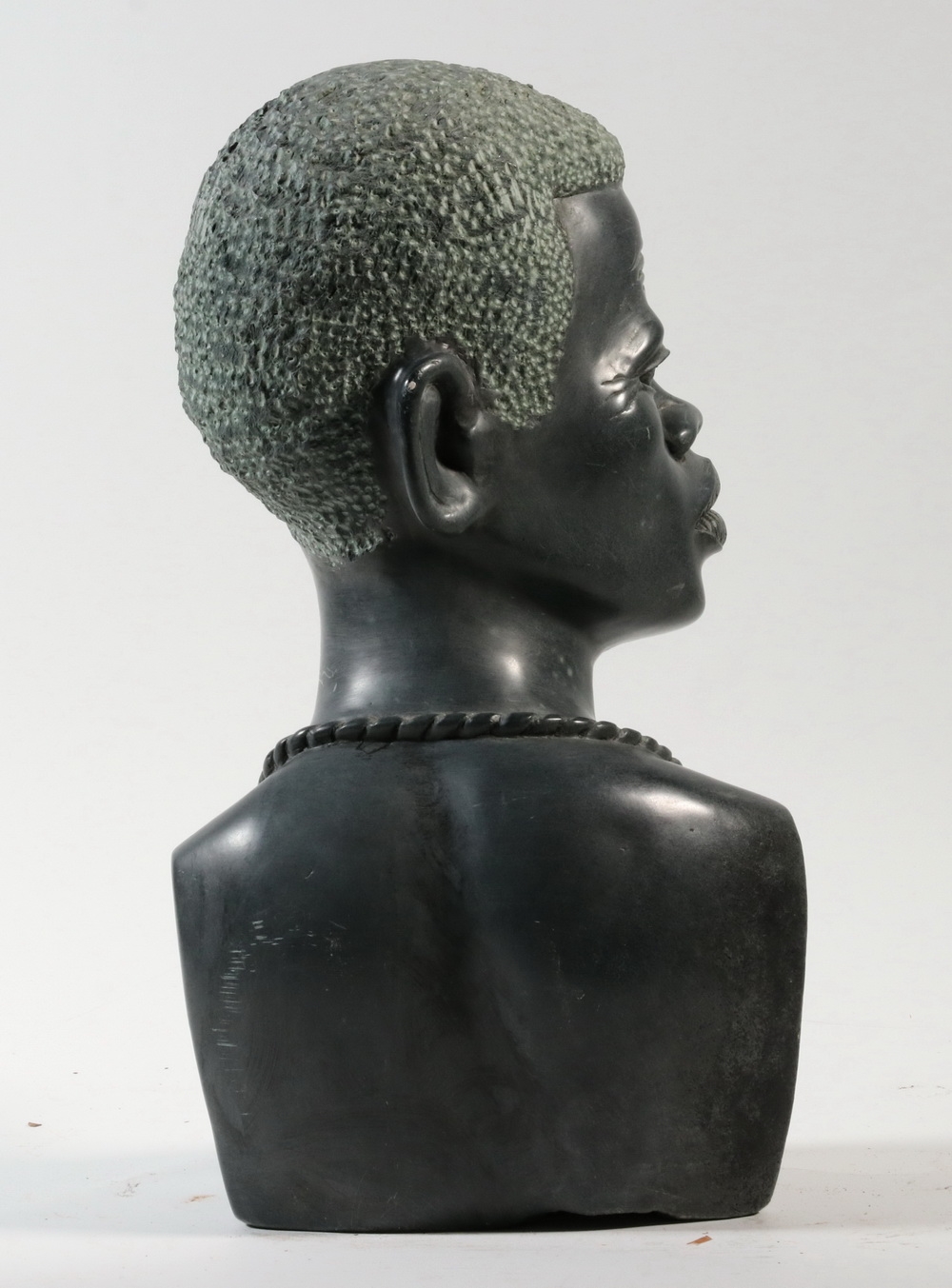 Nicholas Tandi | Shona Greenstone Bust Portrait of African Male | MutualArt