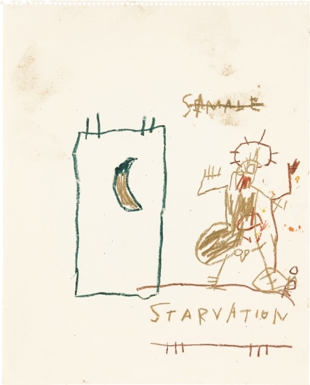 Jean-Michel Basquiat | Untitled (Mother/Father) (1981) | MutualArt
