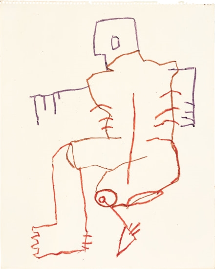 Jean-Michel Basquiat | Untitled (Mother/Father) (1981) | MutualArt
