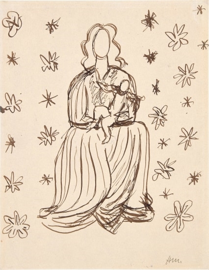 Henri Matisse | Vierge a l'enfant (1948) | MutualArt