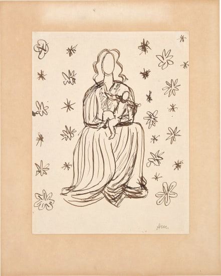 Henri Matisse | Vierge a l'enfant (1948) | MutualArt