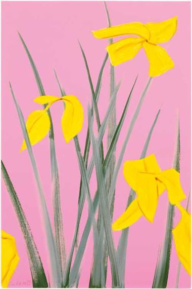 Alex Katz | Yellow Flags 3 (2020) | MutualArt