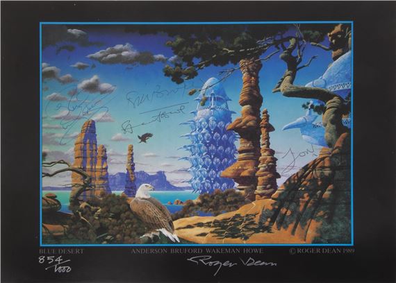 Roger Dean | Blue Desert | MutualArt
