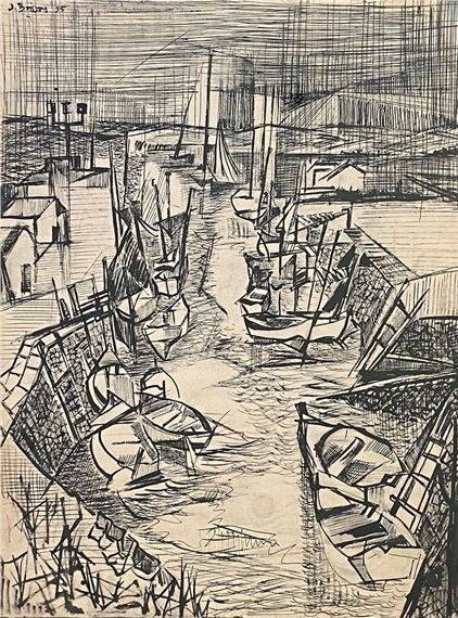 Jean Brisson-Duval | Port (1955) | MutualArt