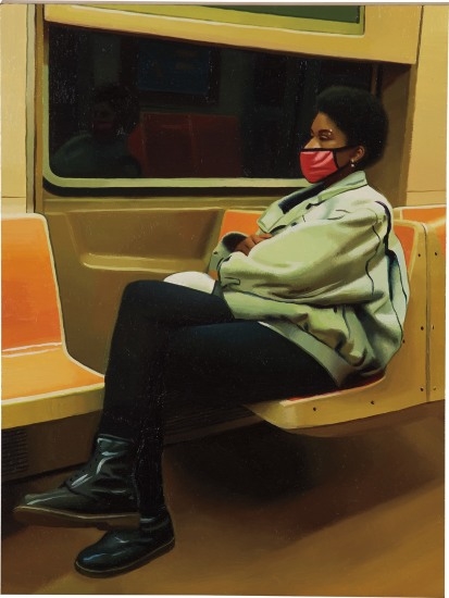 Devon Rodriguez | Girl on Subway (2021) | MutualArt