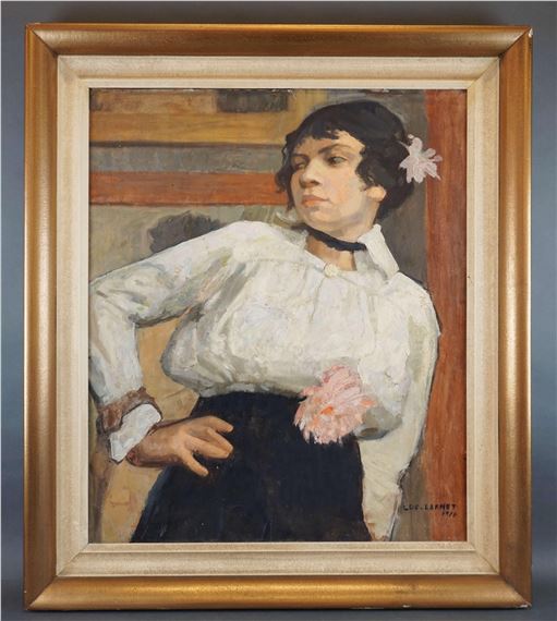 Luc Lafnet | Dame à la fleur | MutualArt