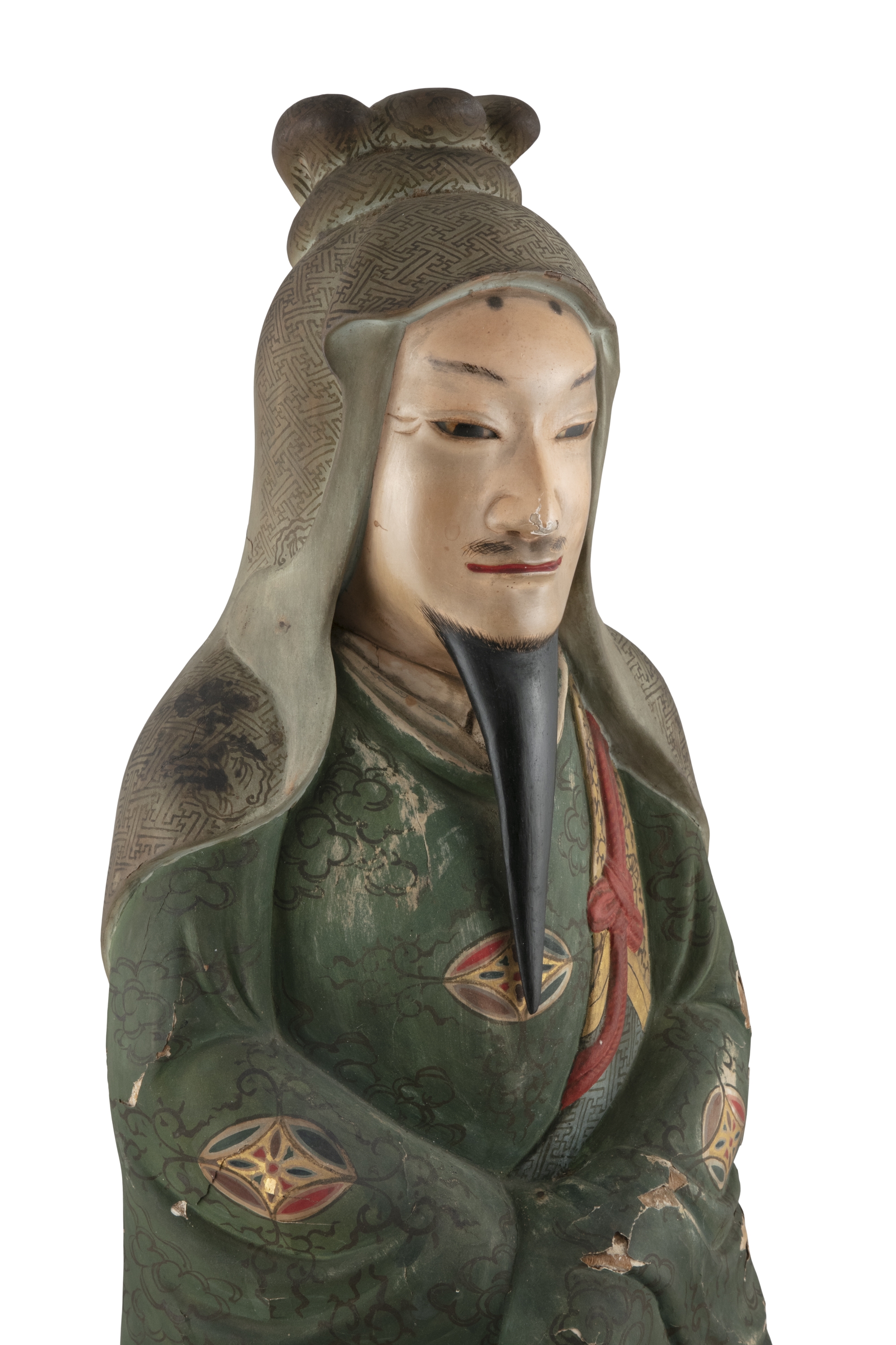Japanese School, 19th Century | A LARGE POLYCHROMED VOTIVE BUDDHIST ...