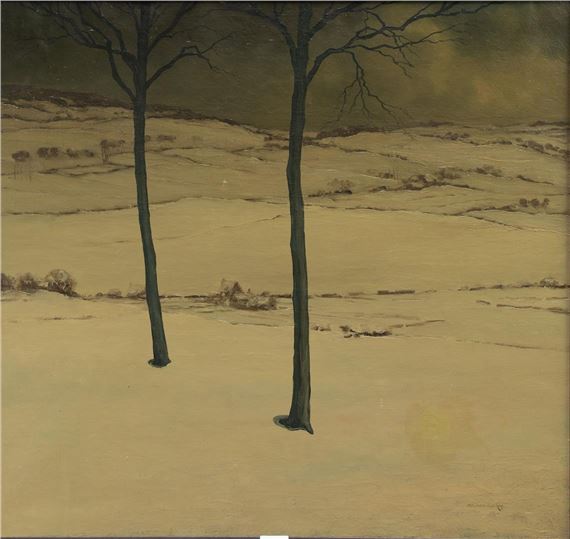 Ad van der Kop | Bomen in de sneeuw | Compare similar artworks | MutualArt