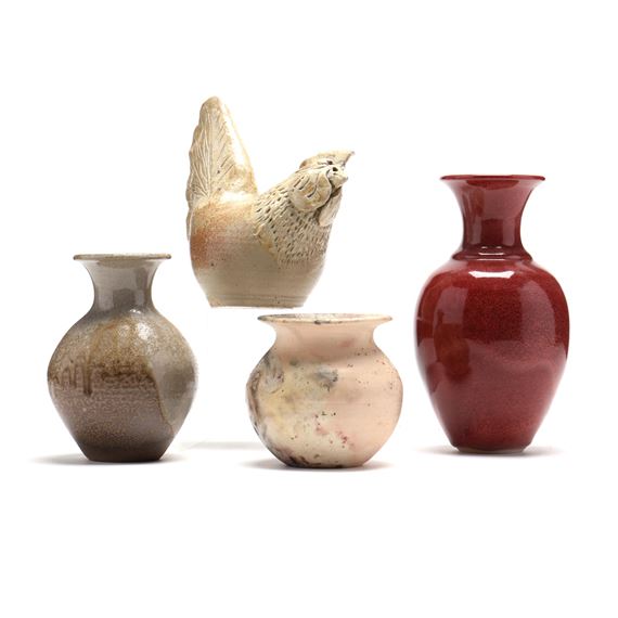 Phil Morgan | Four Pieces of Phil Morgan Pottery | MutualArt