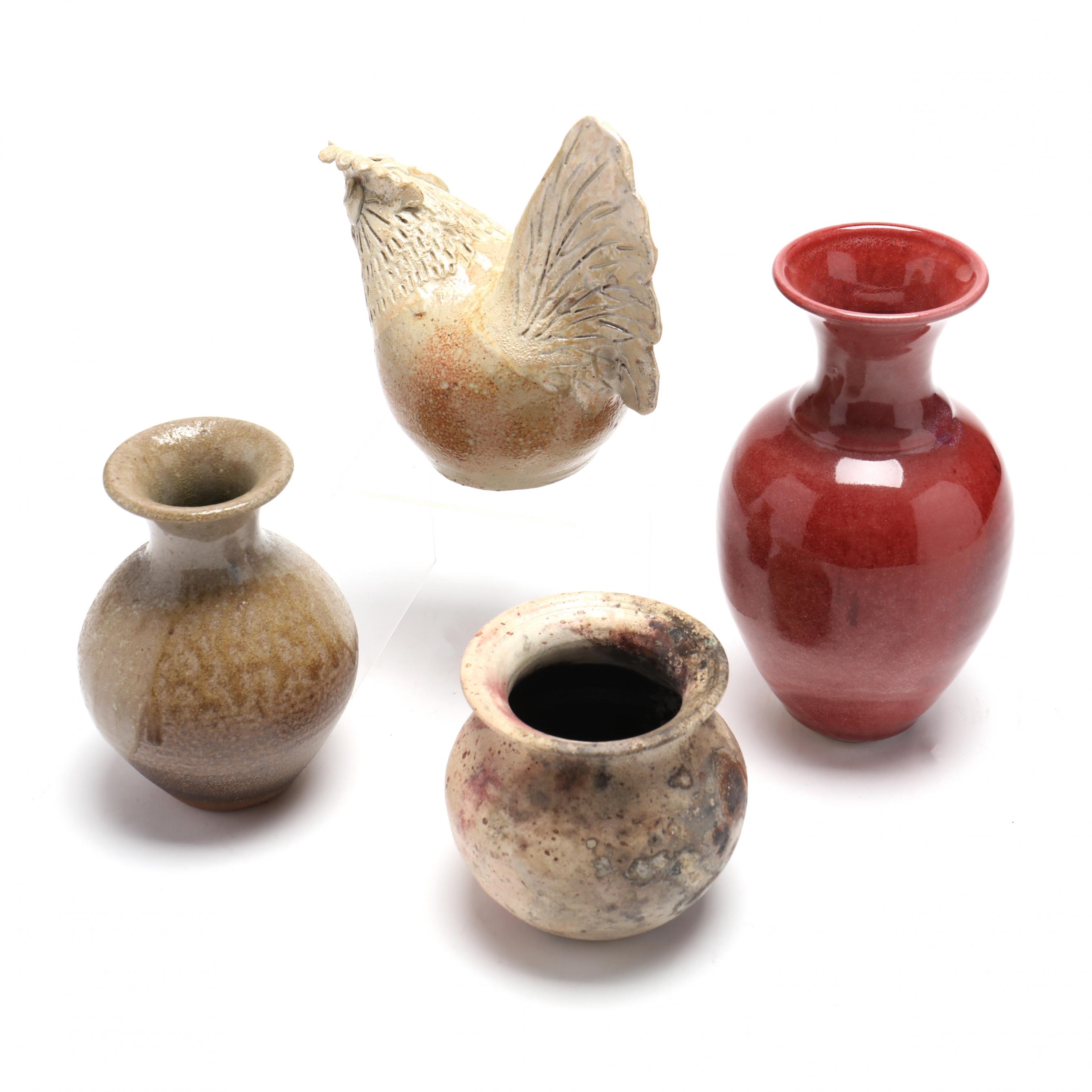 Phil Morgan | Four Pieces of Phil Morgan Pottery | MutualArt