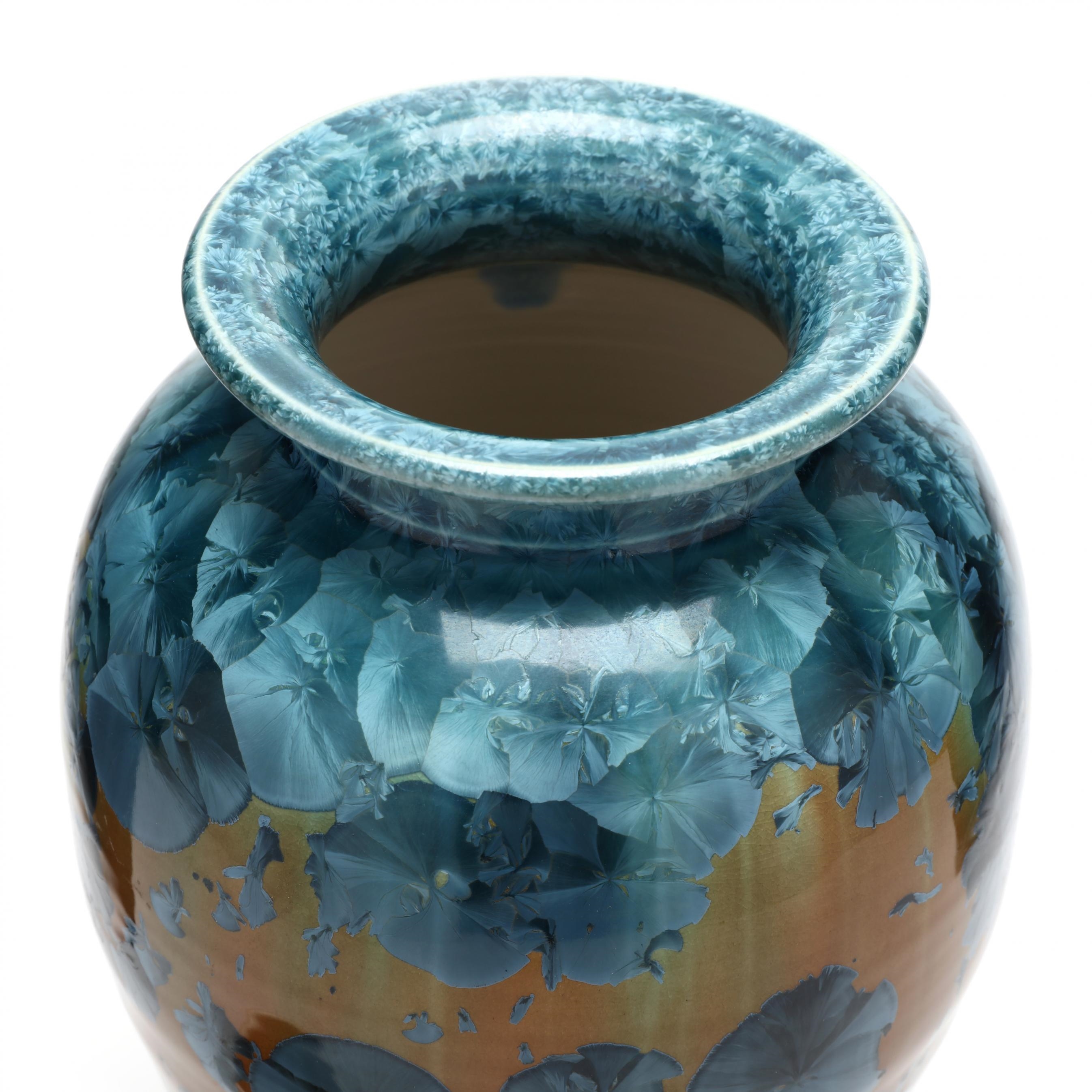 Phil Morgan | Three Crystalline Pottery Vases | MutualArt