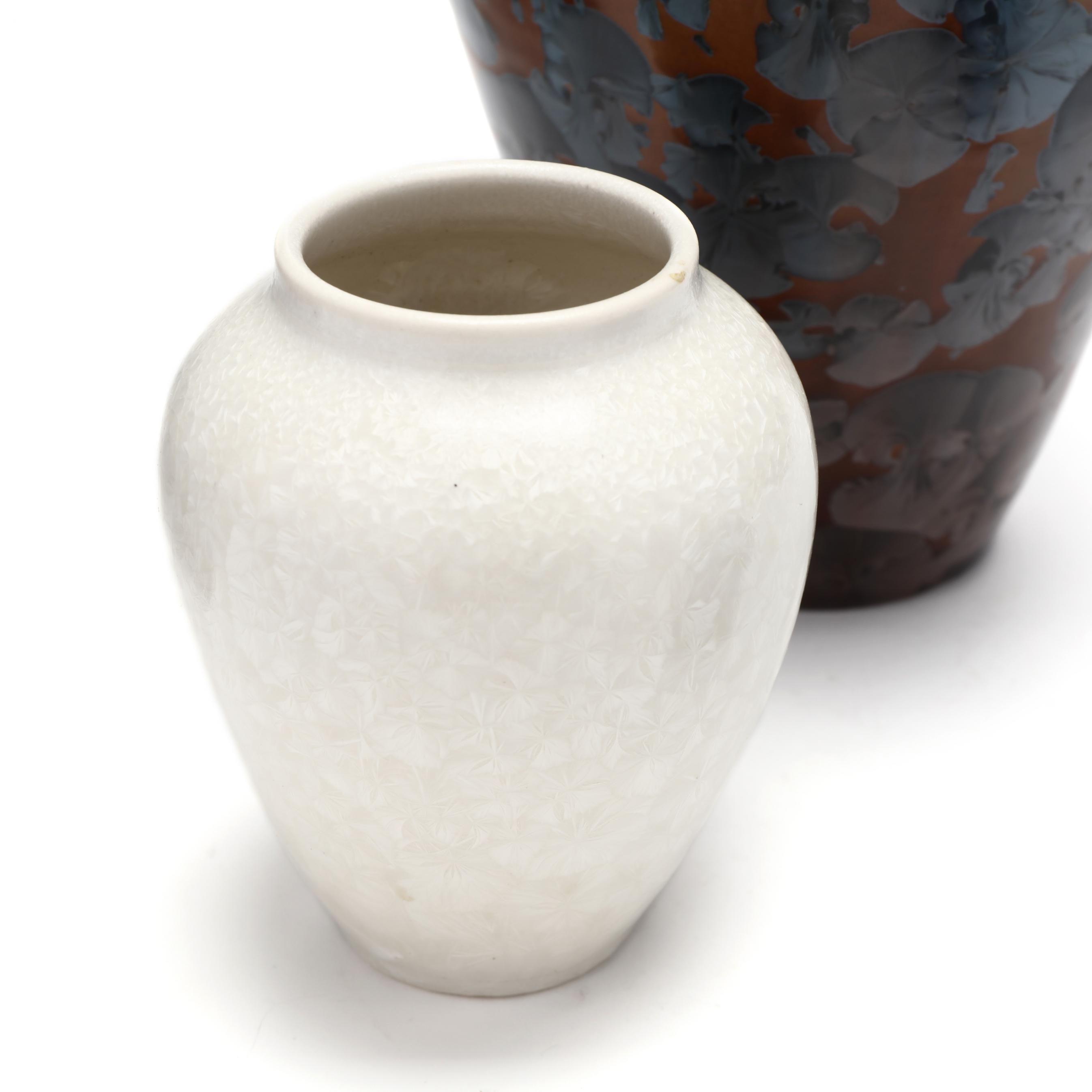 Phil Morgan | Three Crystalline Pottery Vases | MutualArt