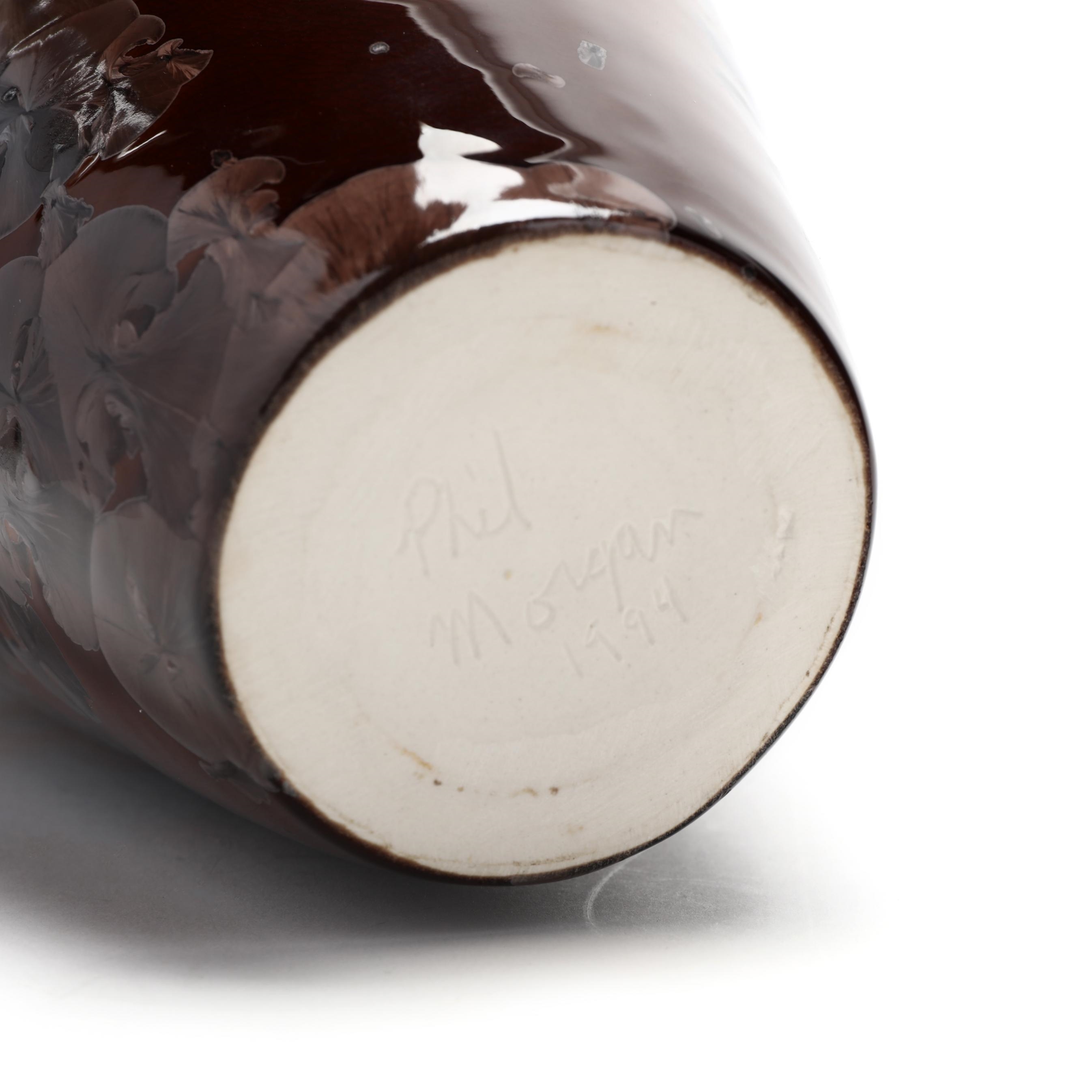 Phil Morgan | Three Crystalline Pottery Vases | MutualArt