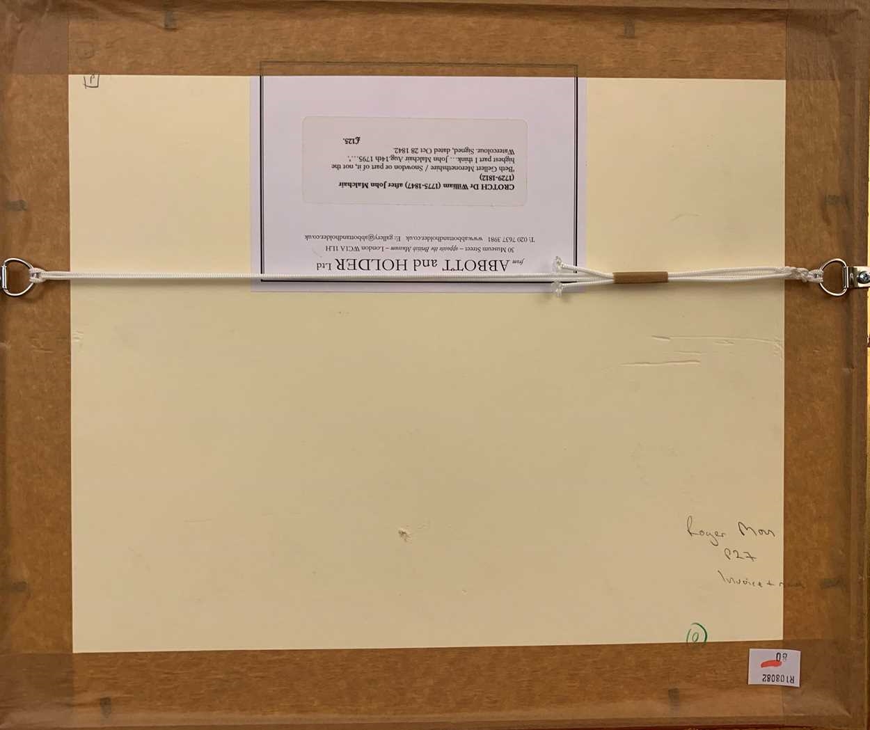 John Baptist Malchair | 'Beth Gellert Merionethshire / Snowdon on part ...