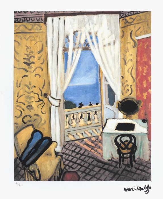 Henri Matisse | Interior in Yellow and Blue | MutualArt