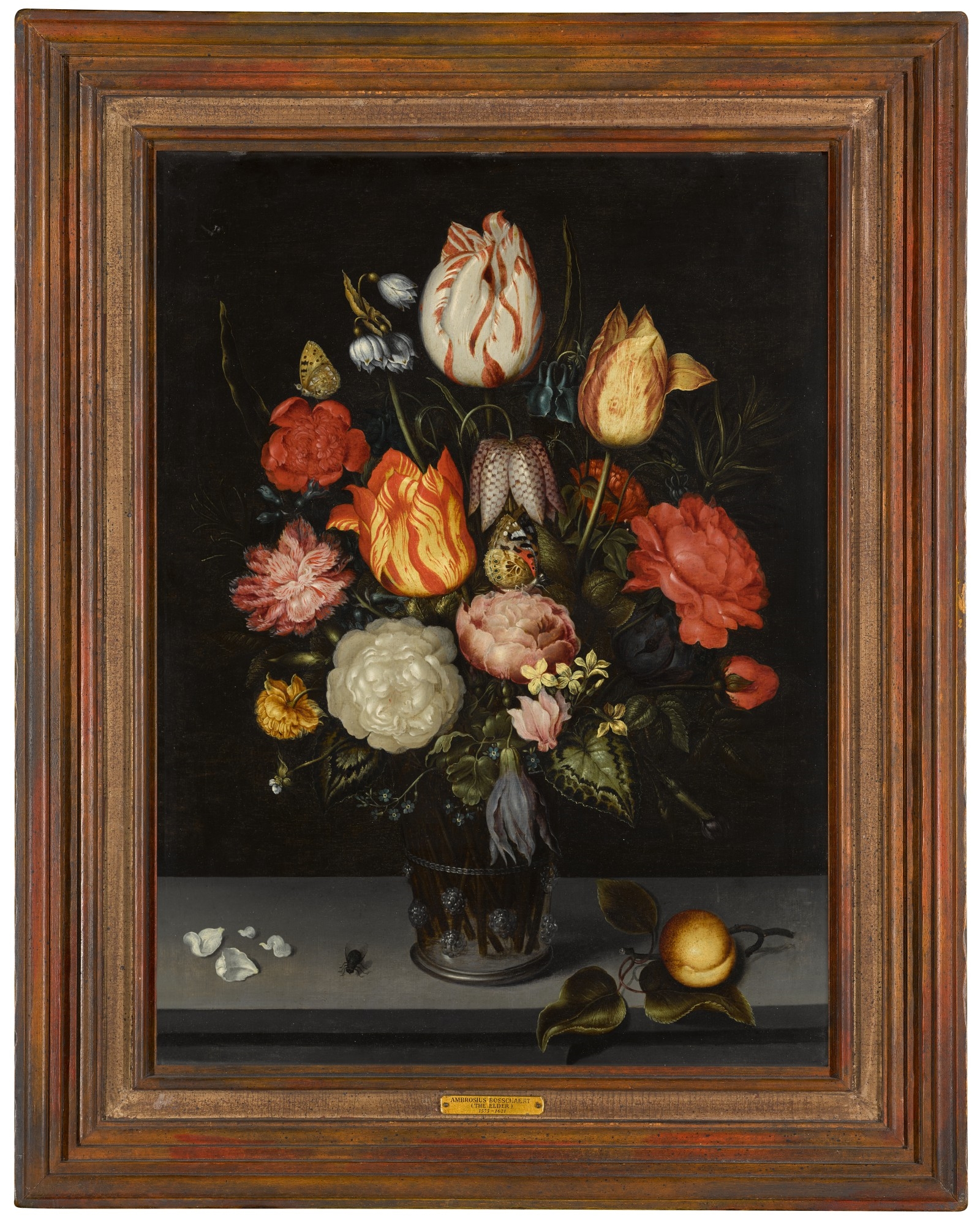 Ambrosius Bosschaert the Elder | Floral still life including tulips and ...