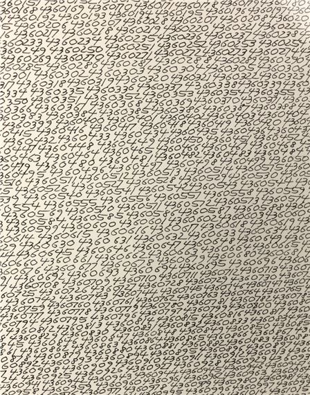 Roman Opalka | OPALKA 1965/1-infini DETAIL 4358721-4361280 (Carte de ...