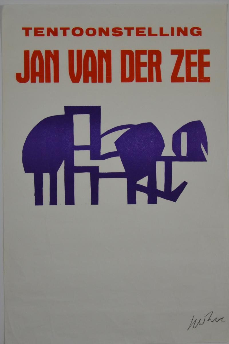 Jan van der Zee | Ontwerp poster expositie | MutualArt