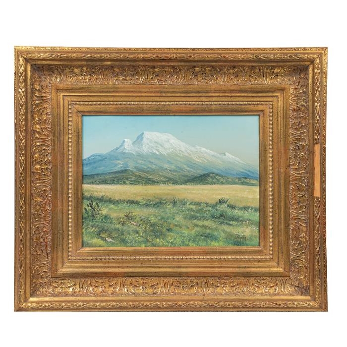 Carlos Pelestor | Paisaje con volcán | MutualArt