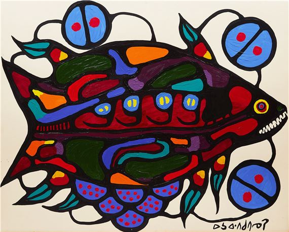 Norval Morrisseau | Fish | MutualArt