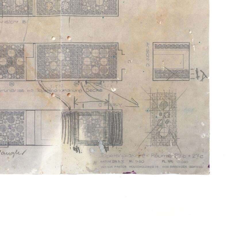 Verner Panton | Various original drawings | MutualArt