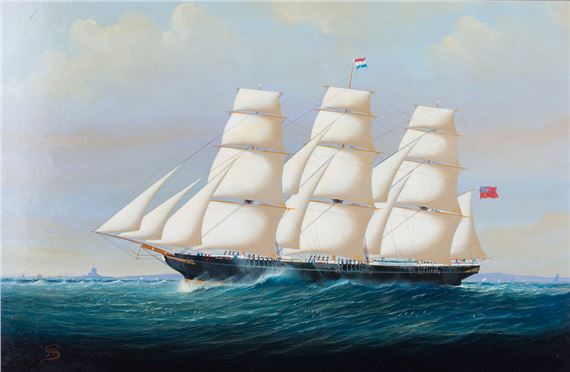 Anthony Elliott Skuse | The Ellen Stuart off Hurst Castle (20th Century ...