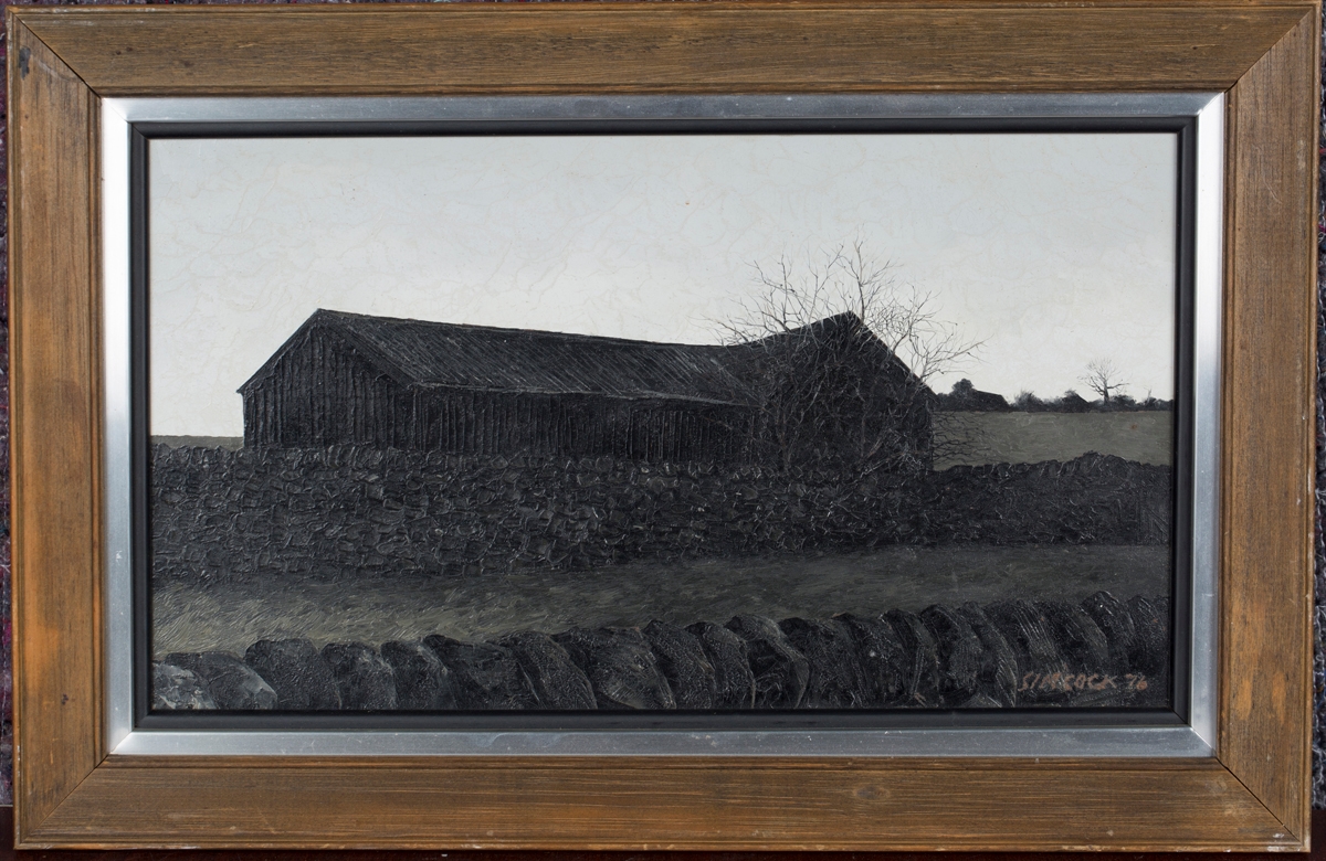 Jack Simcock | View of a Barn (1976) | MutualArt
