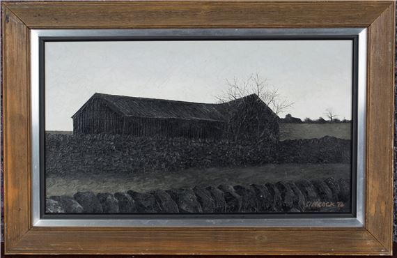 Jack Simcock | View of a Barn (1976) | MutualArt