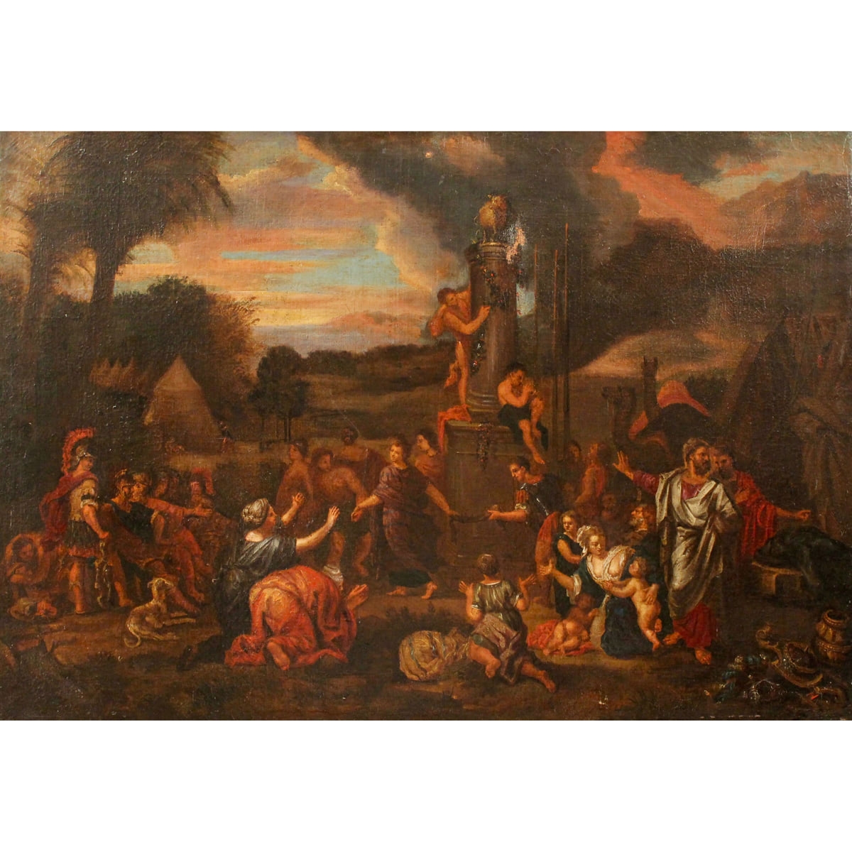 Flemish School 17th Century | L'ADORAZIONE DEL VITELLO DORO | MutualArt