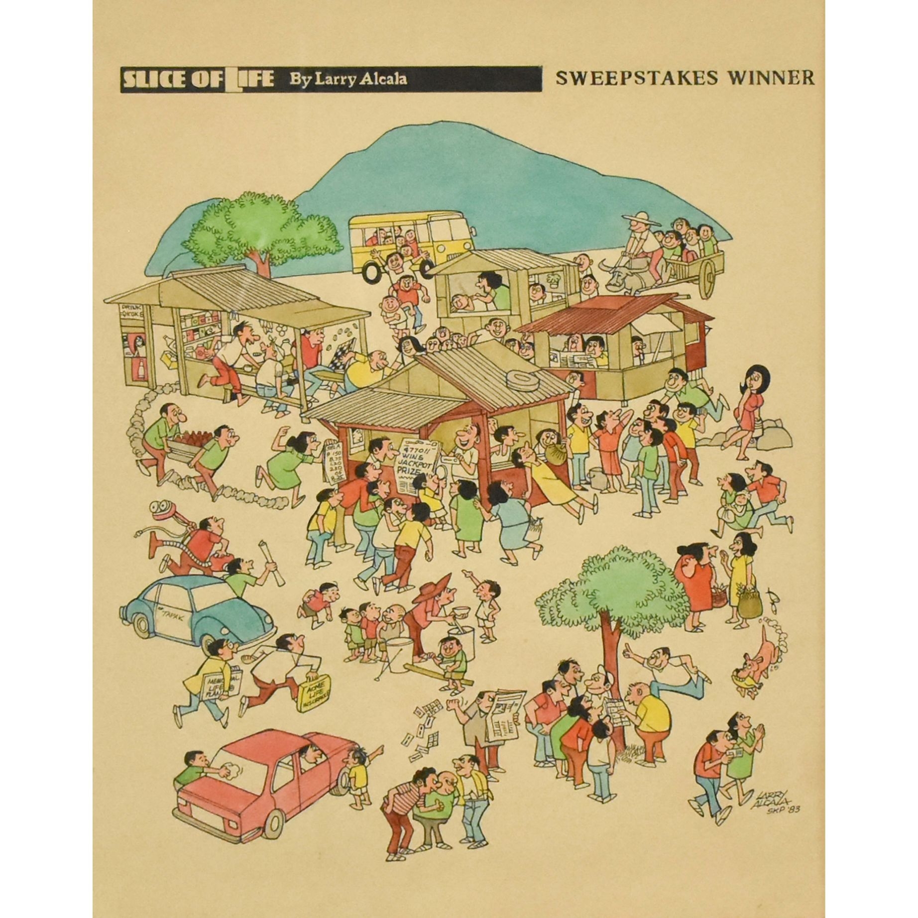 Larry Alcala | Sweepstake Winner (Slice of Life) (1983) | MutualArt