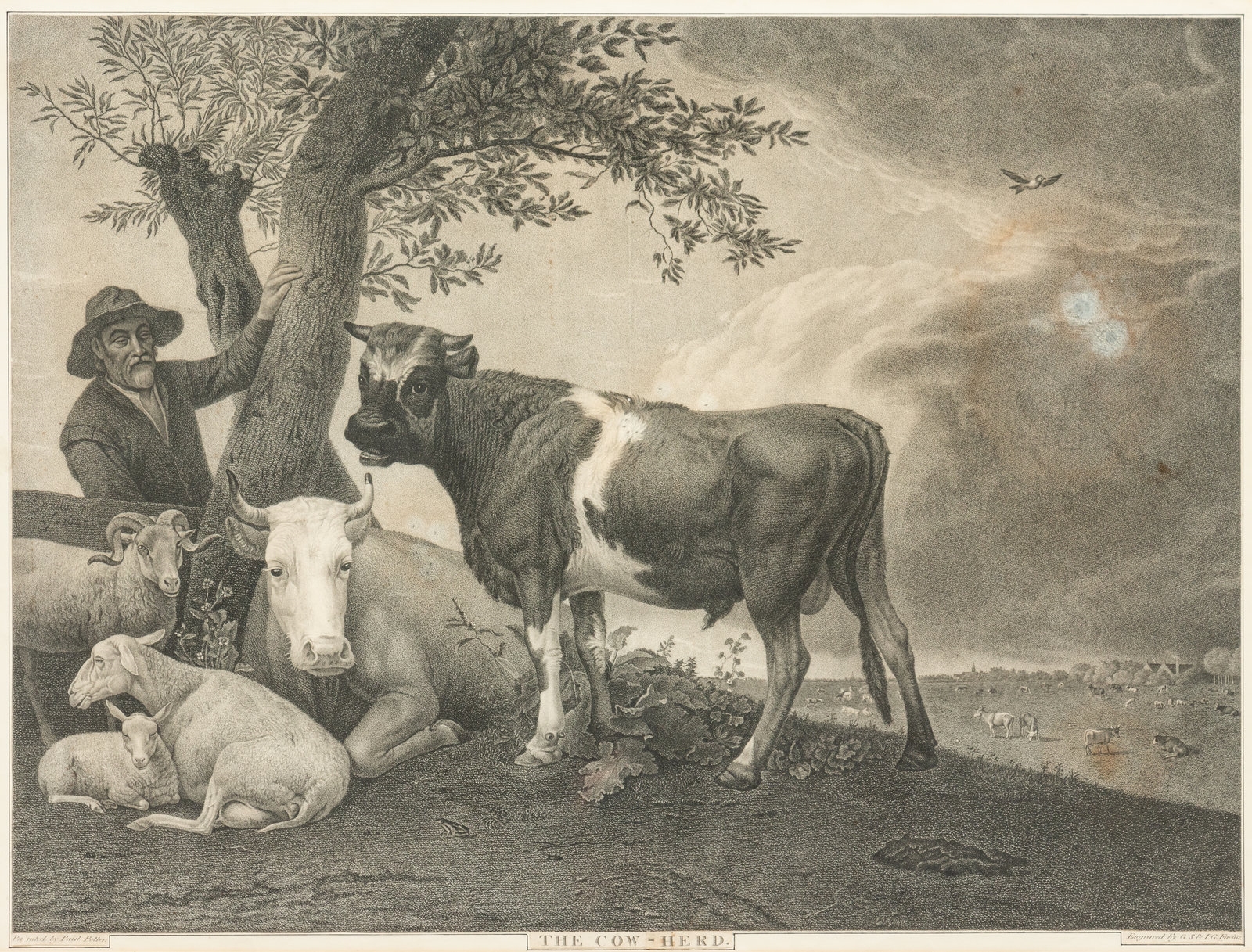 Georg-Siegmund Facius | The Cow-Herd | MutualArt