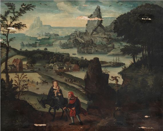Lucas Gassel | The Flight into Egypt (Circa 1570) | MutualArt