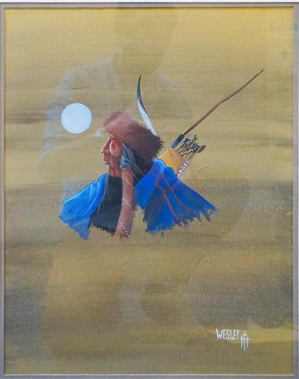 Tillier Wesley | Portrait of a Native American Hunter | MutualArt