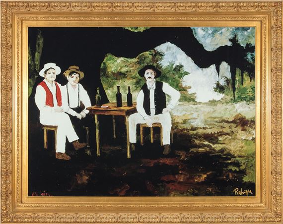 George Rodrigue | Three Figures in the Bayou | MutualArt
